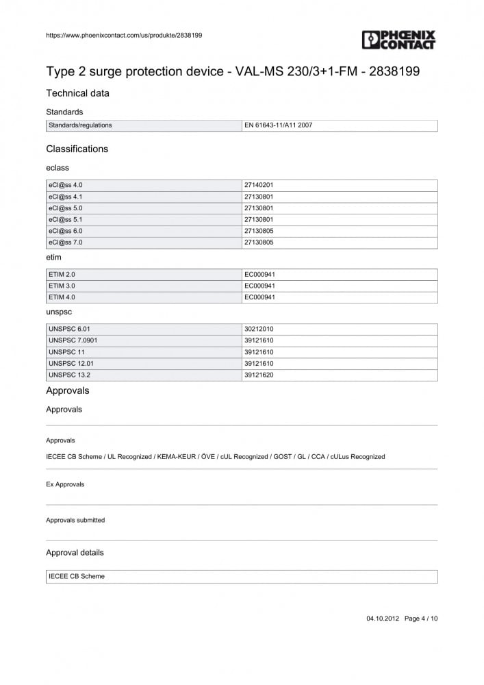 Phoenix Contact 2838199 technical document page 4
