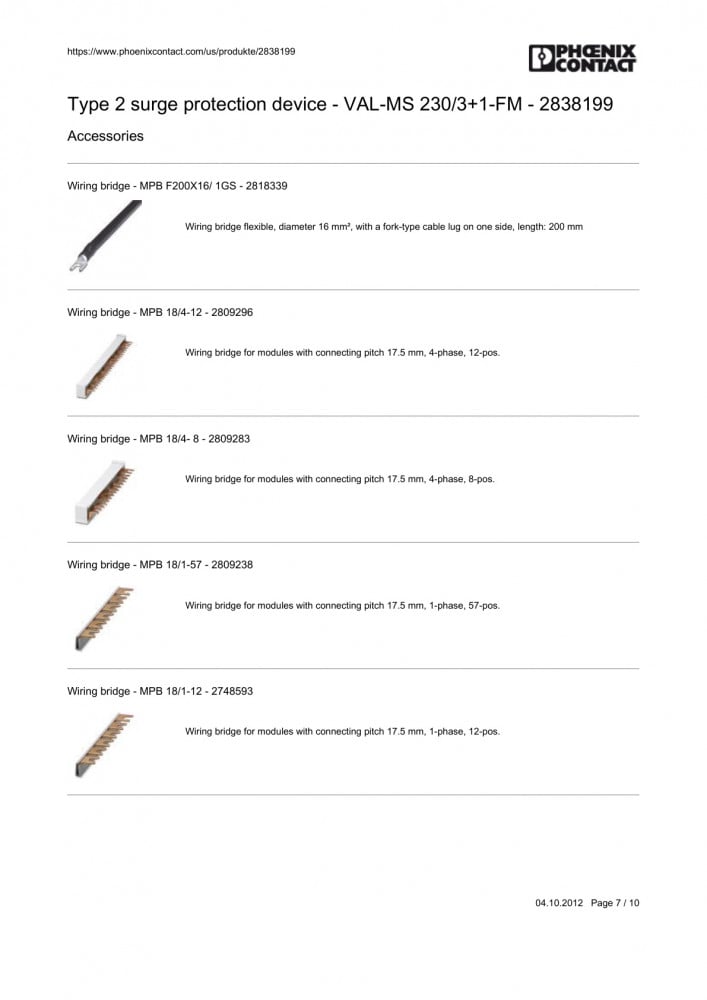 Phoenix Contact 2838199 technical document page 7