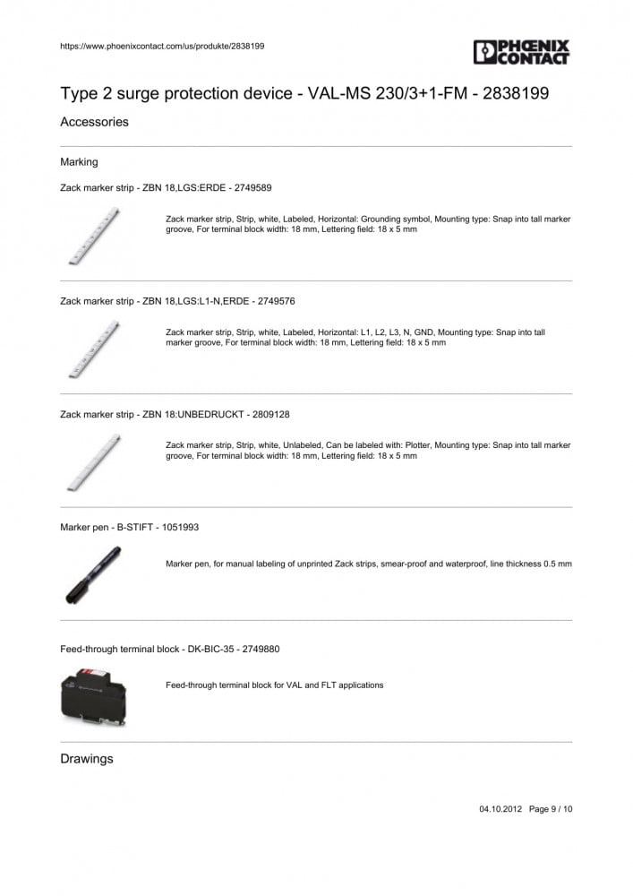 Phoenix Contact 2838199 technical document page 9