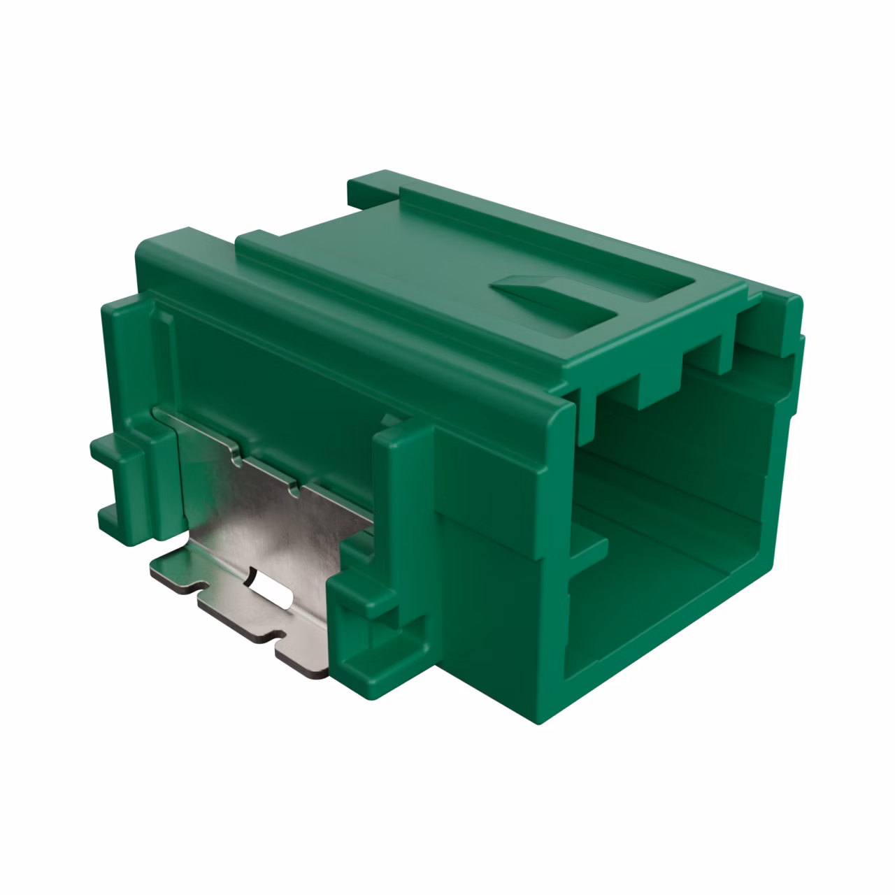 Mini50 Unsealed Header, UL 94 HB, Right-Angle, SMT, Single Row, 2 Circuits, Tin (Sn) Plating, Polarization Option D, Green, Tape and Reel for sale