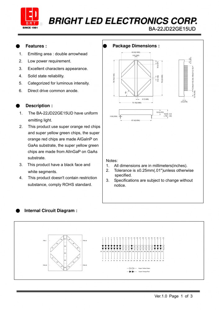 BA-22JD22GE15UD datasheet page 1