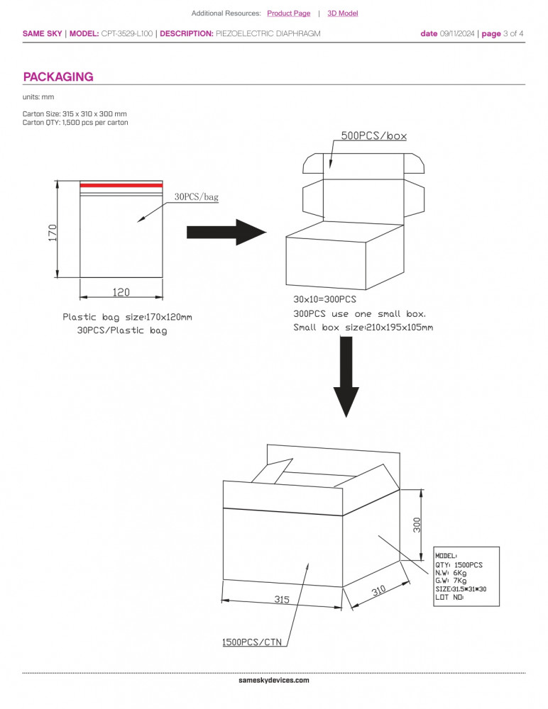 CPT-3529-L100 datasheet page 3