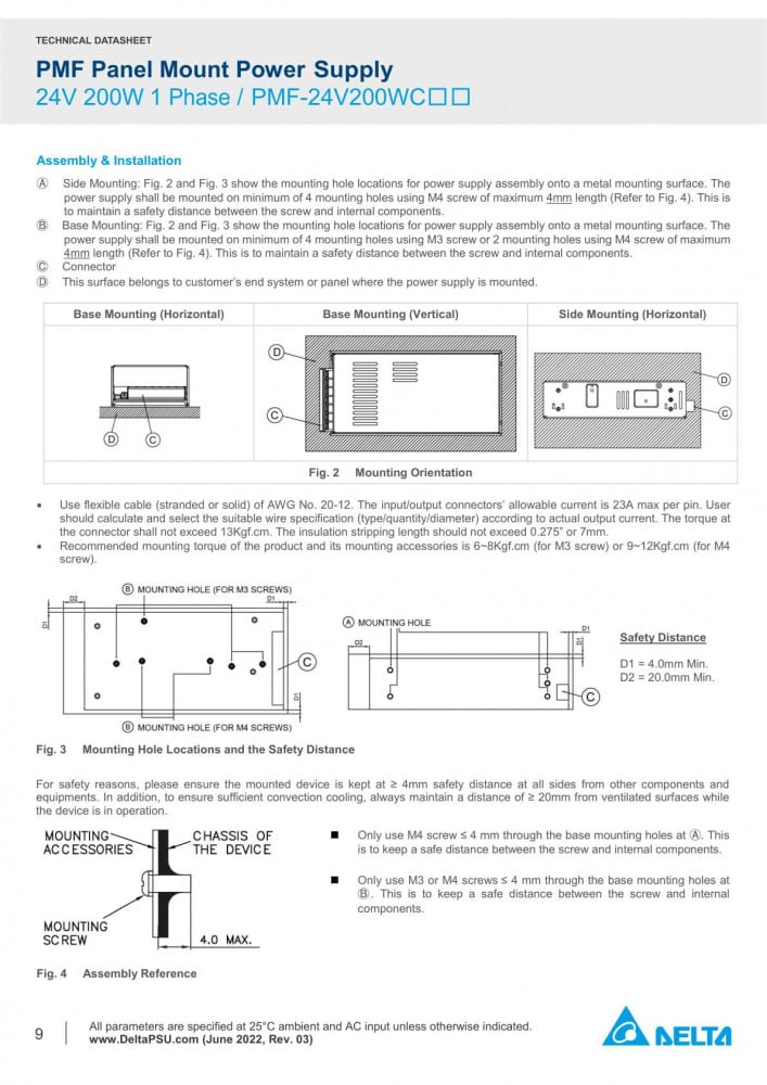 PMF-24V200WCGB technical document page 9