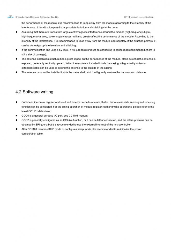 E07-M datasheet page 10