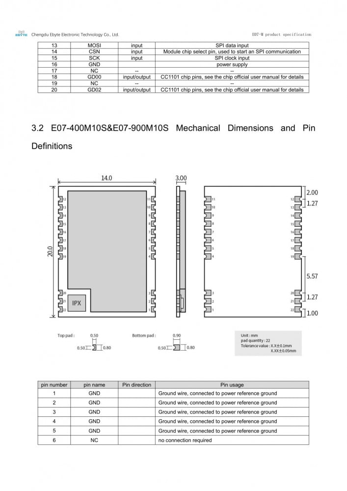 E07-M datasheet page 8