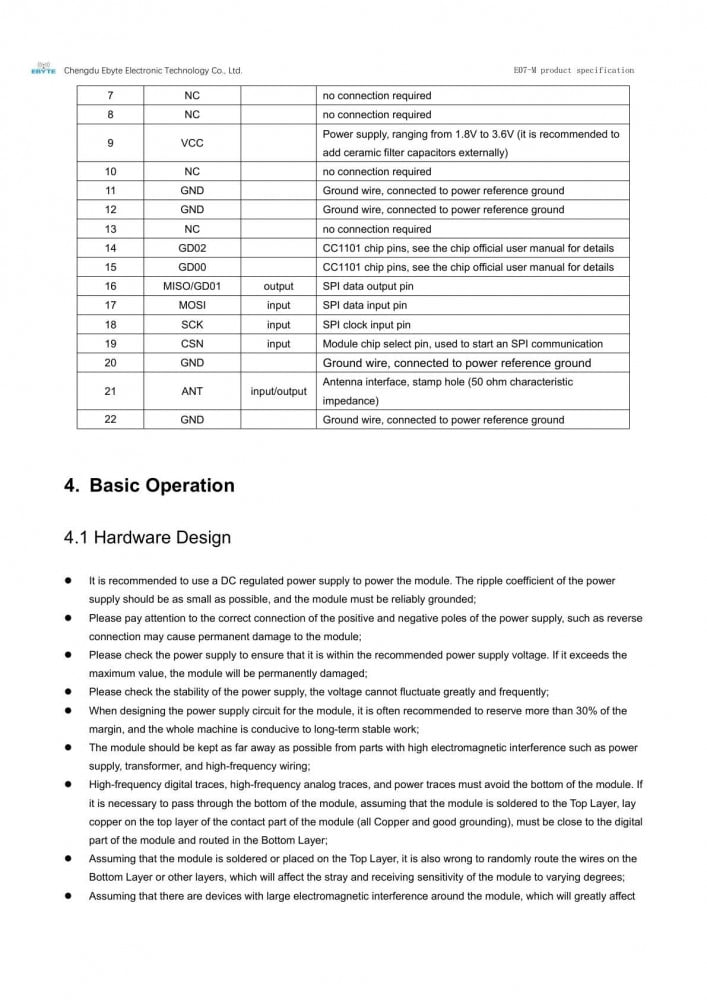 E07-M datasheet page 9