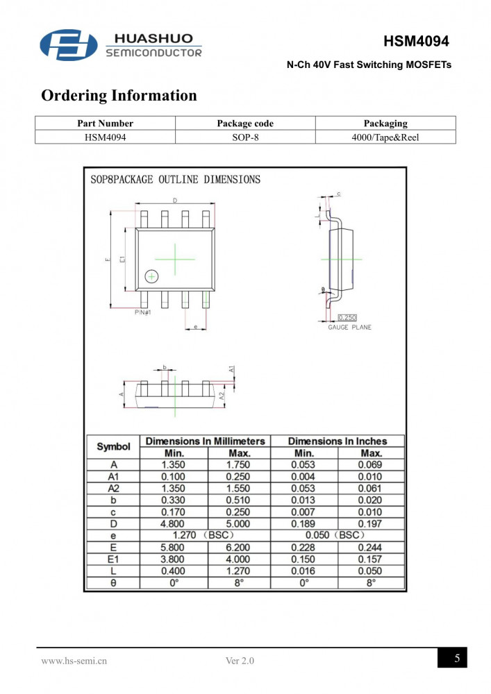 HSM4094 datasheet page 5
