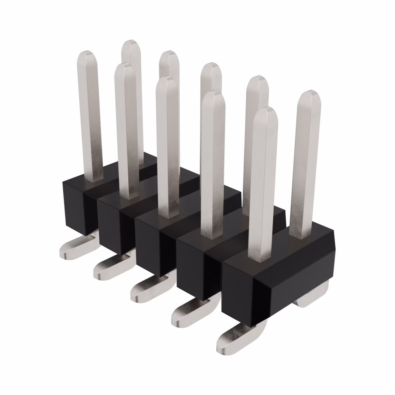 C-Grid Breakaway PCB Header, 2.54mm Pitch, Surface Mount, Dual Row, Vertical, 10 Circuits, Reflowed Matte Tin Plating, 6.10mm Mating Pin Length, Tube for sale