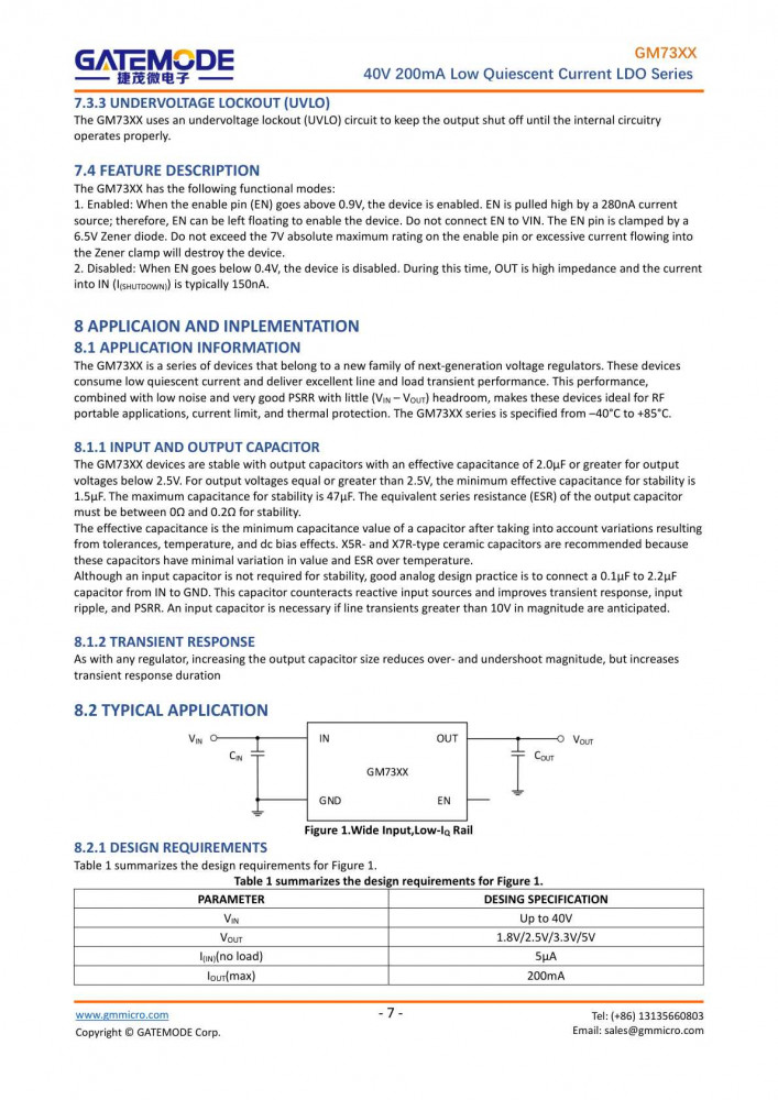 GM7333TB datasheet page 7