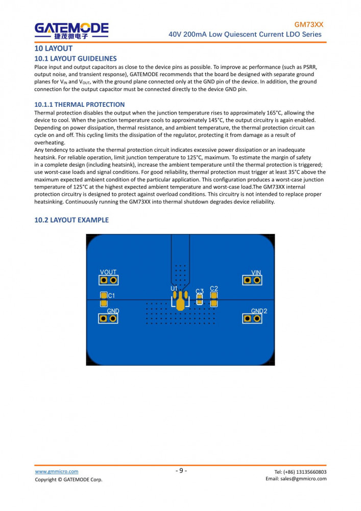 GM7333TB datasheet page 9