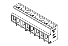 3.50mm Pitch Eurostyle Vertical PCB Pin Header, Breakable, 4 Circuits