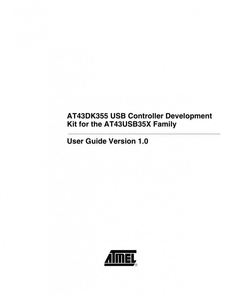 AT43DK355 document page 1