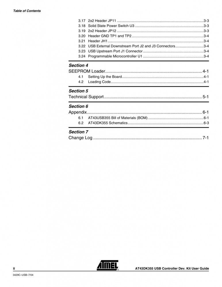 AT43DK355 document page 4