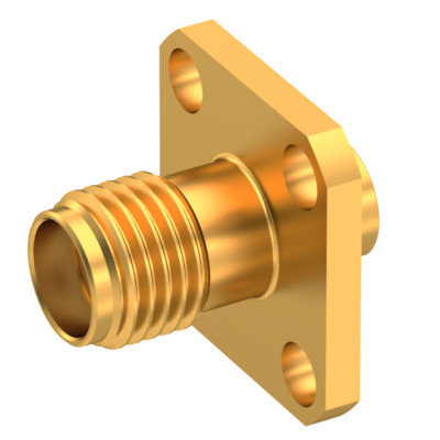 SMA / STRAIGHT SQUARE FLANGE JACK SOLDER TYPE CABLE .085 for sale