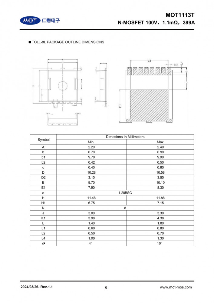 MOT1113T datasheet page 6