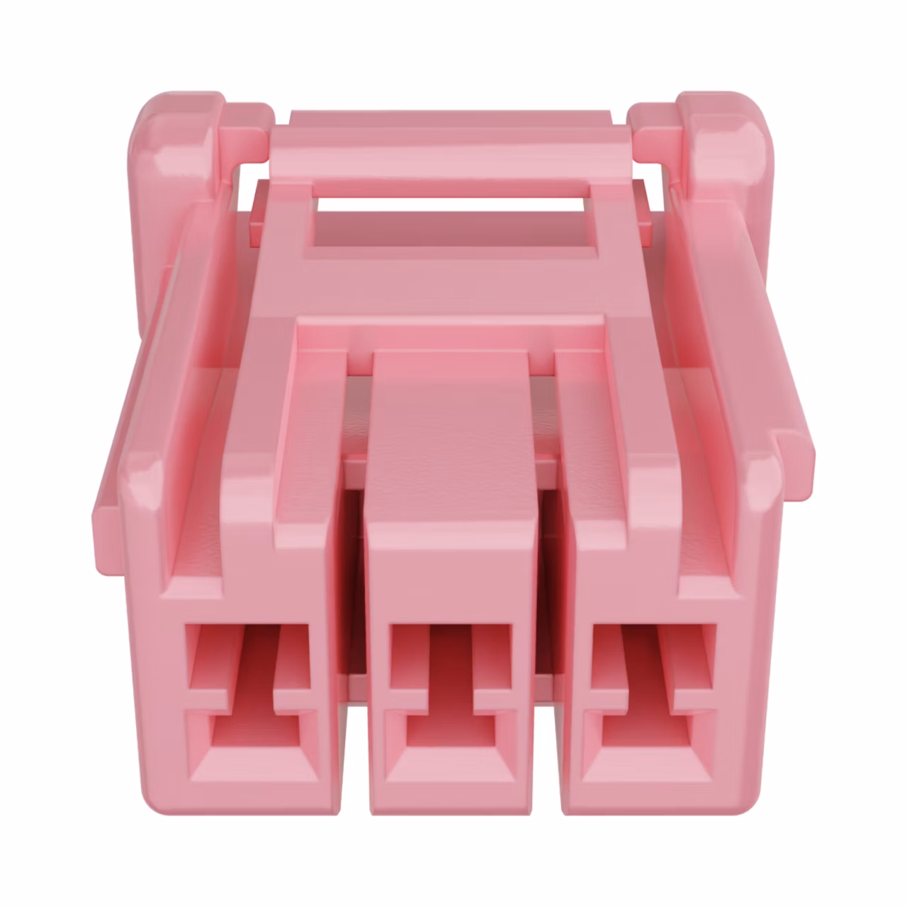 CP-3.3 Receptacle Housing, 3.30mm Pitch, Single Row, Polarized, Positive Inertia Lock, 3 Circuits, Pink for sale