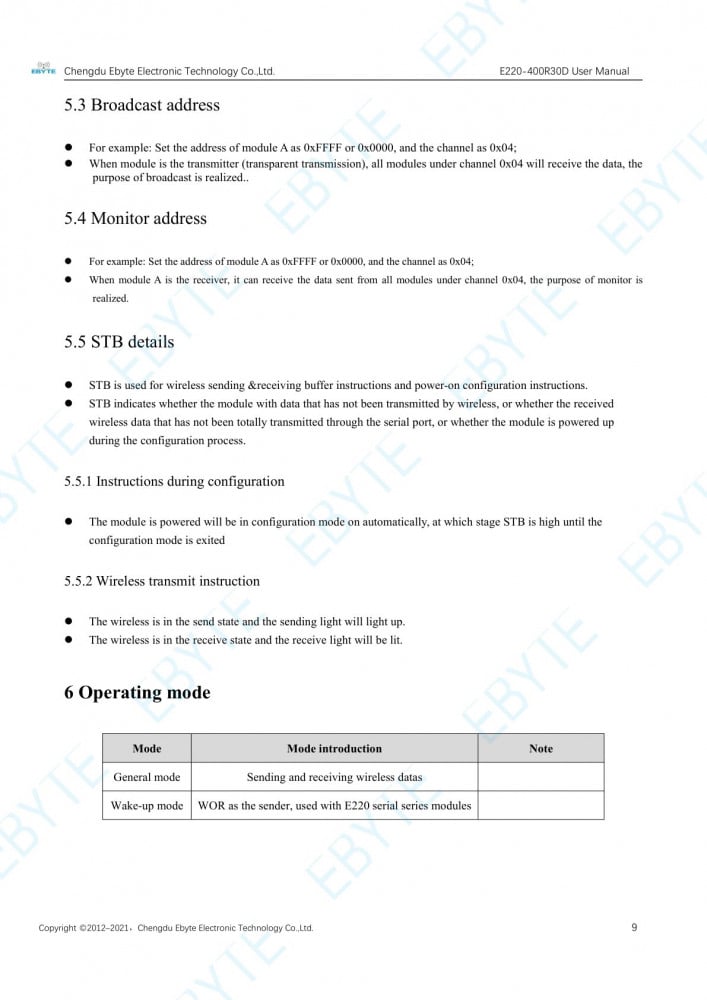 E220-400R30D datasheet page 10