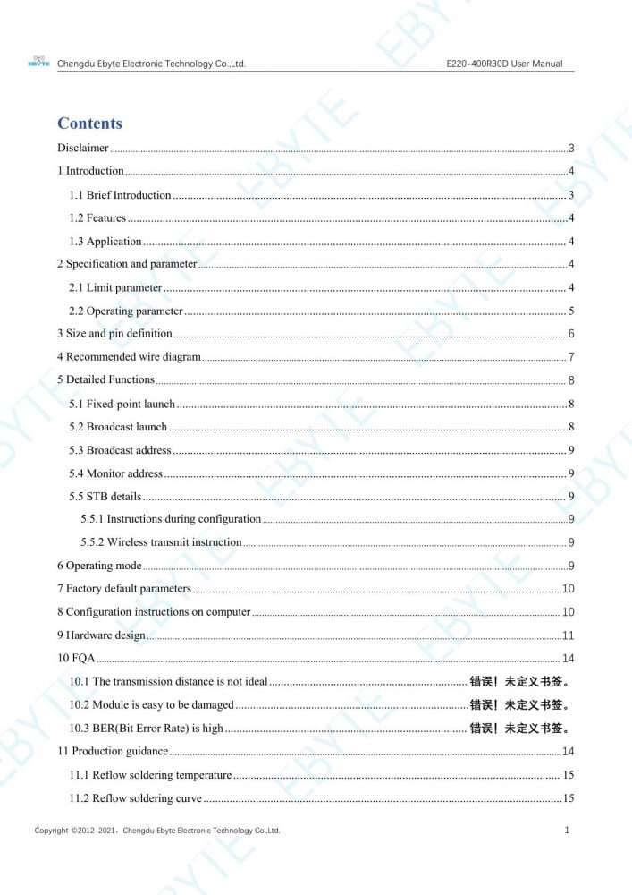 E220-400R30D datasheet page 2