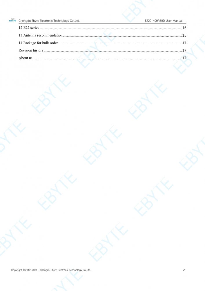 E220-400R30D datasheet page 3