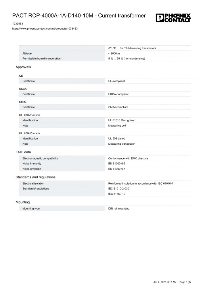 Phoenix Contact 1033483 document page 6
