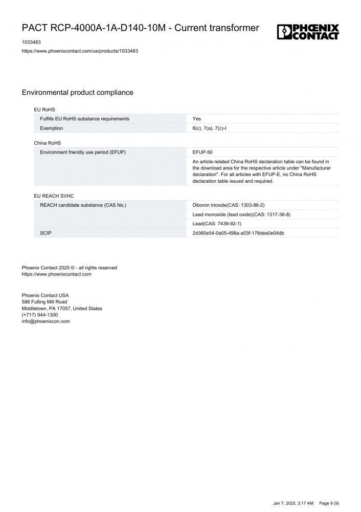 Phoenix Contact 1033483 document page 9