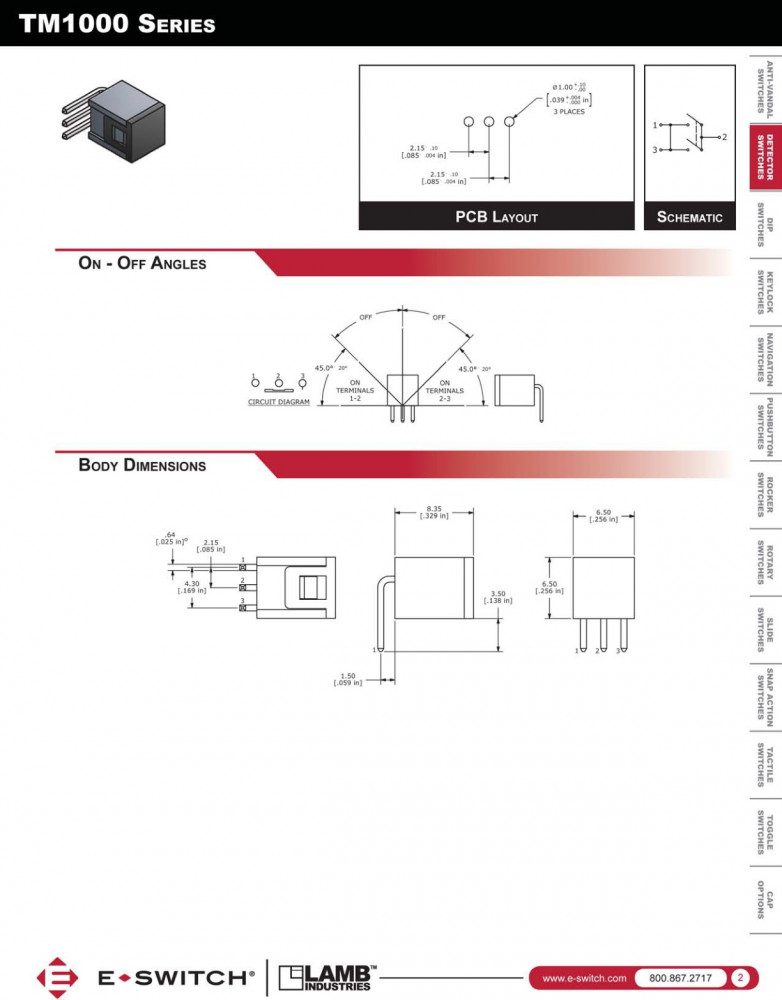 TM1000Q technical document page 2