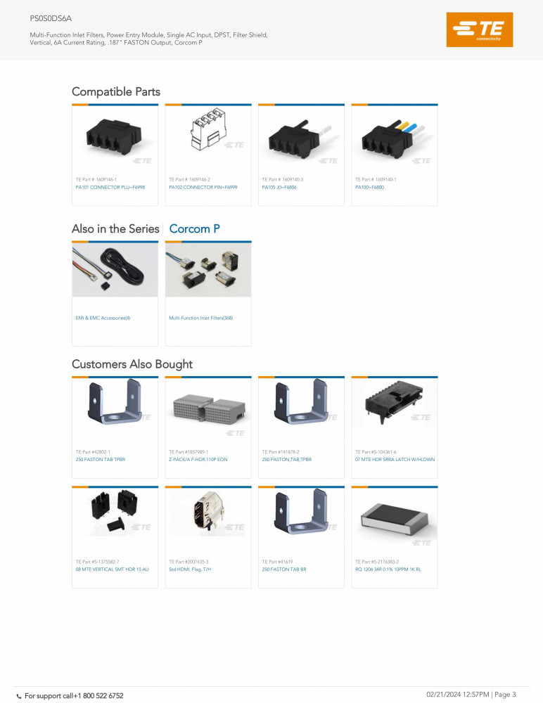PS0S0DS6A technical document page 3