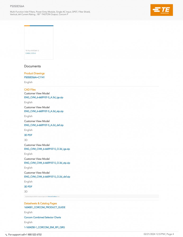 PS0S0DS6A technical document page 4