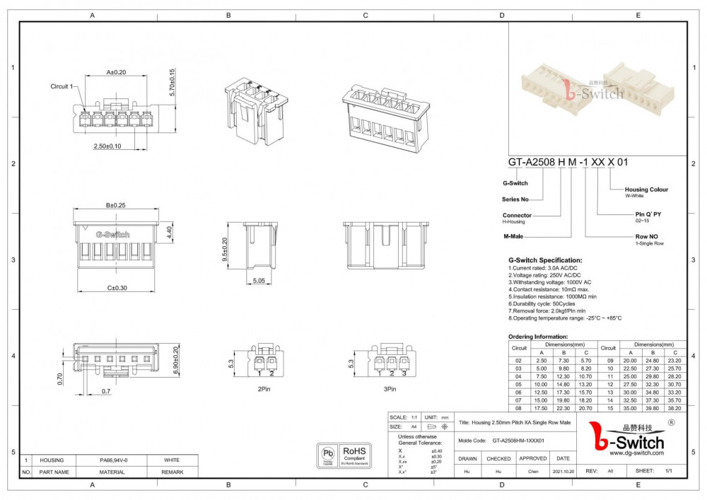 GT-A2508HM-104W01 technical document preview