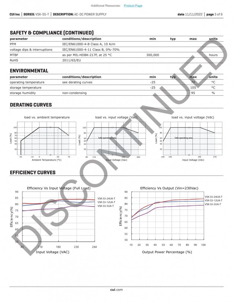 VSK-S5-15UA-T datasheet page 3