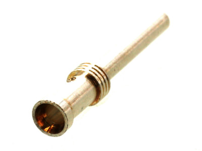 Heavy-Duty Turned Crimp Contact for 16A Inserts and Modules, Male, Silver  (Ag) Plated Copper Alloy, 2.50mm² (14 AWG), 100 per Bag for sale
