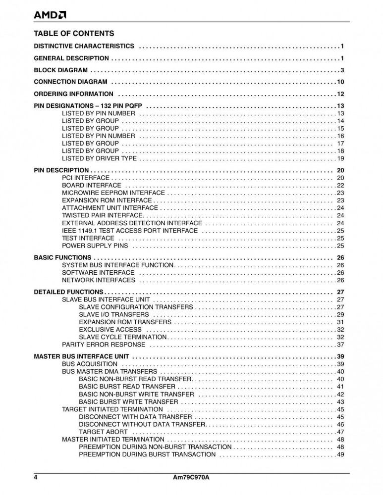 AM79C970A datasheet page 5