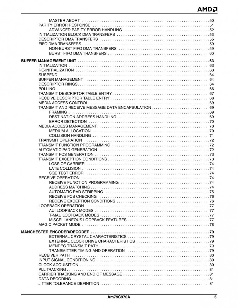 AM79C970A datasheet page 6