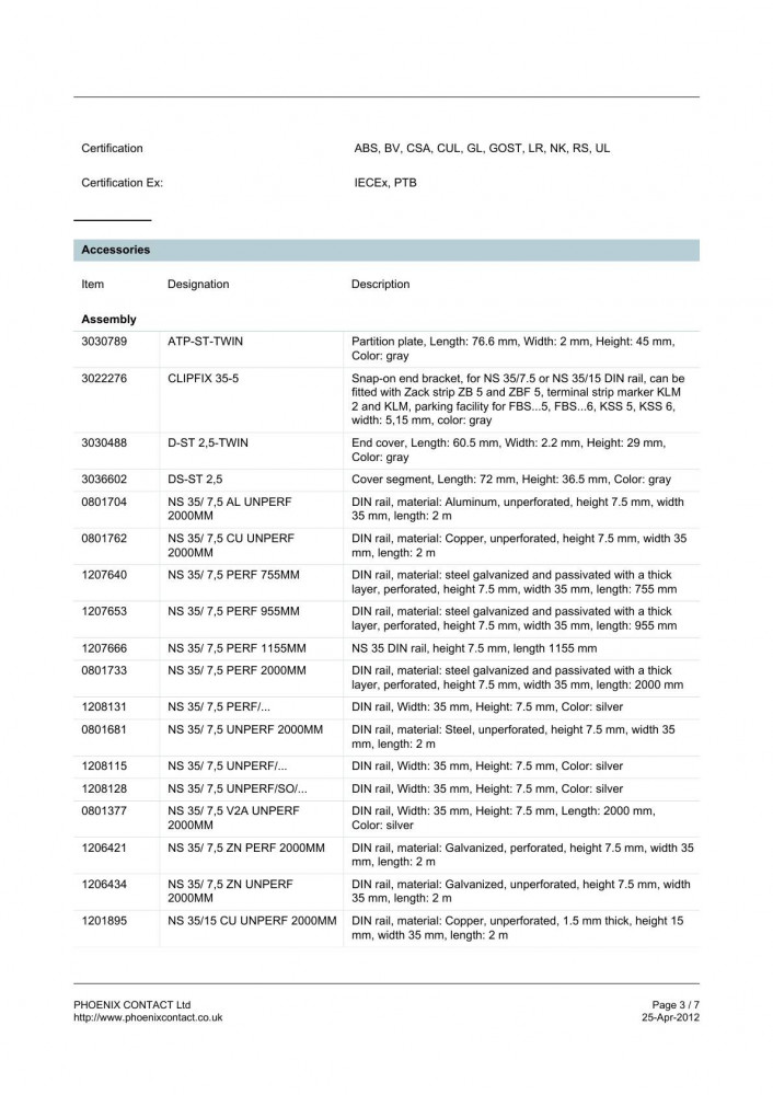 PT 2,5-TWIN-PE technical document page 3