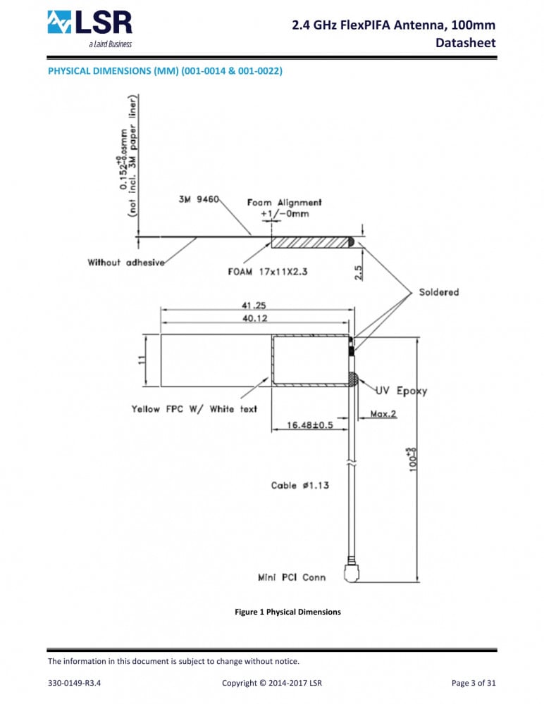Laird 001-0022 datasheet page 3