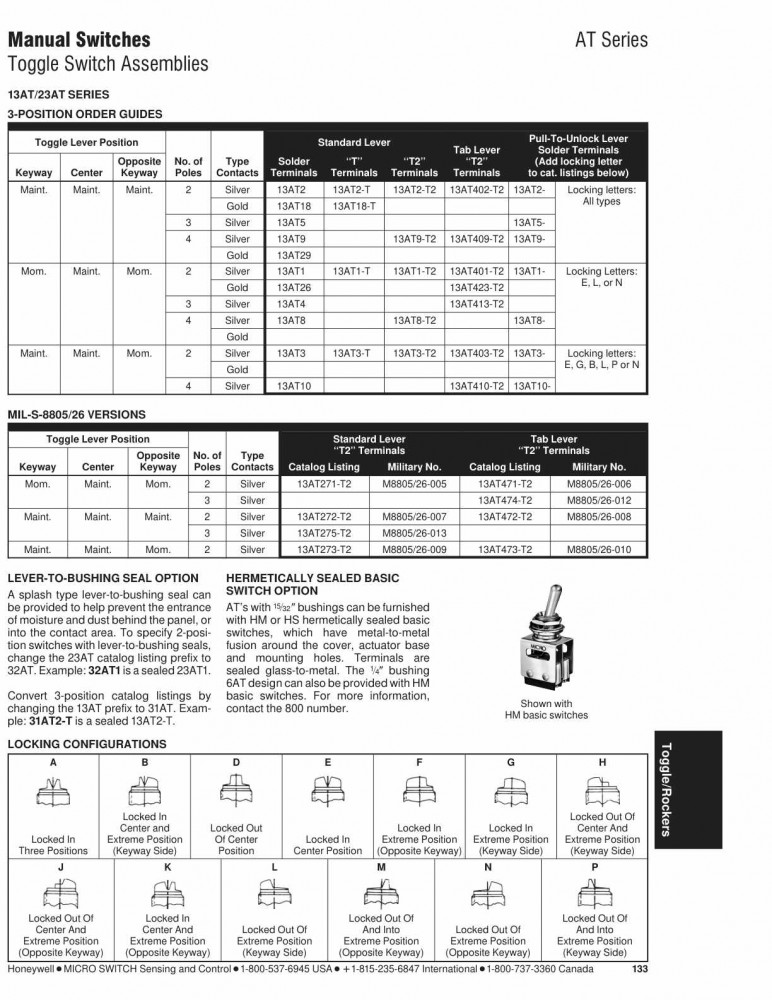Honeywell 13AT series catalog page 4