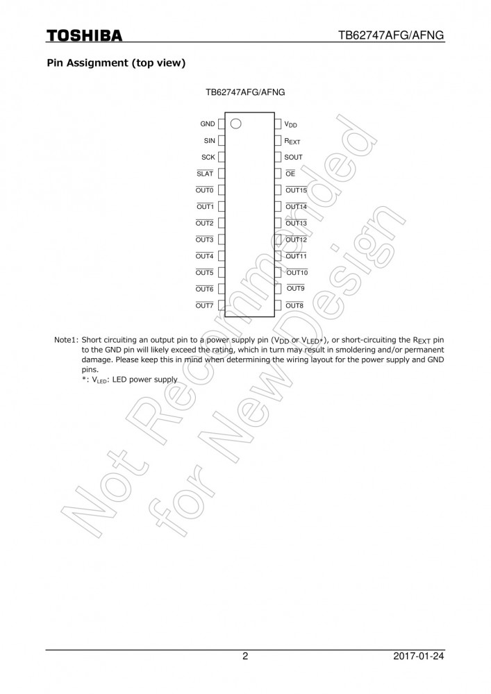 TB62747AFG datasheet page 2