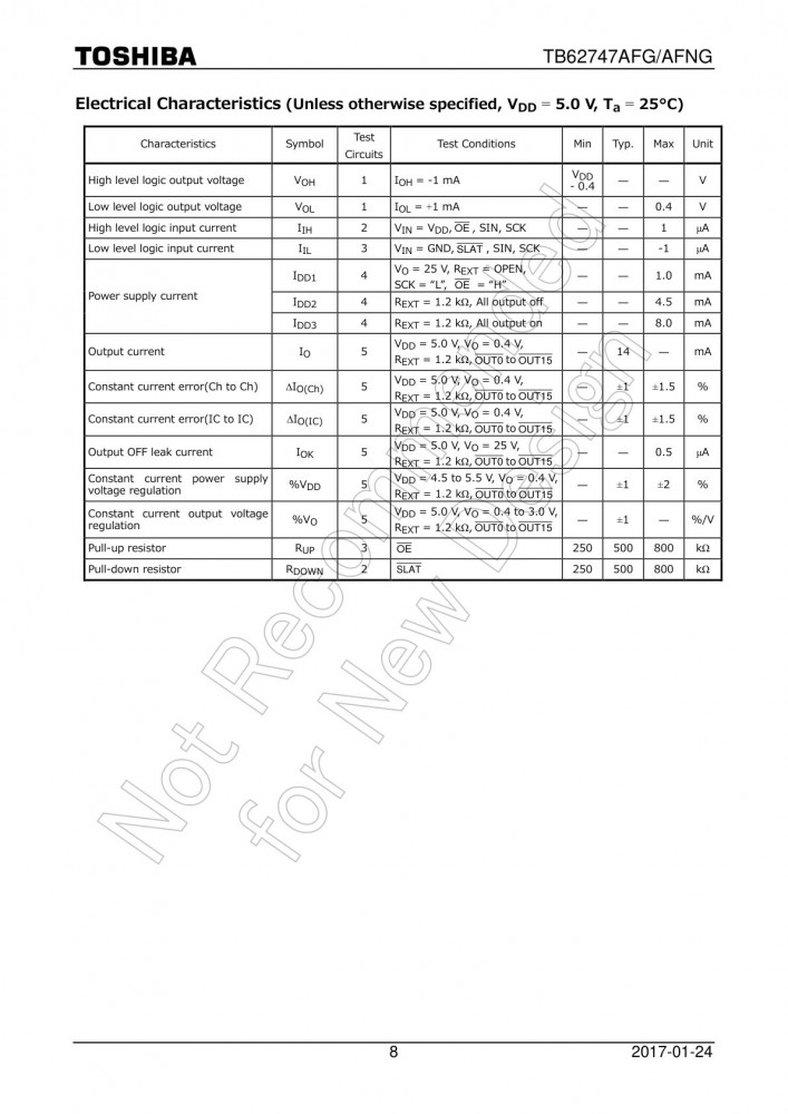 TB62747AFG datasheet page 8