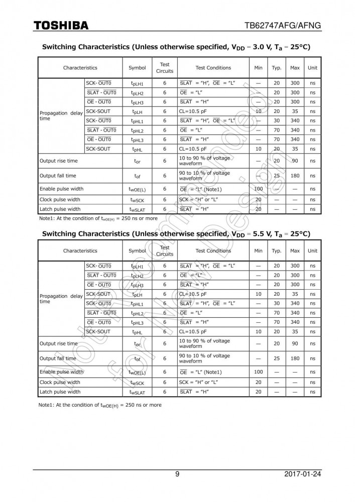 TB62747AFG datasheet page 9