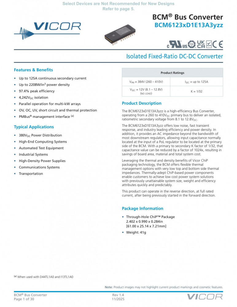 BCM6123 technical document, page 1