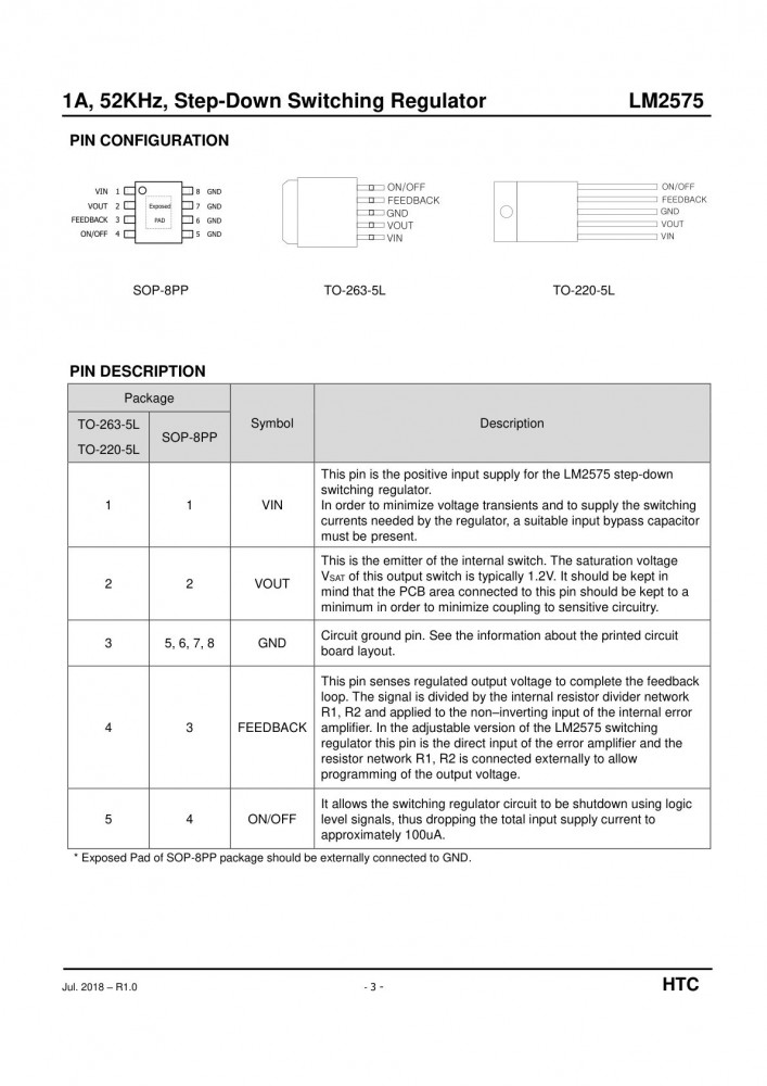 LM2575 datasheet page 3