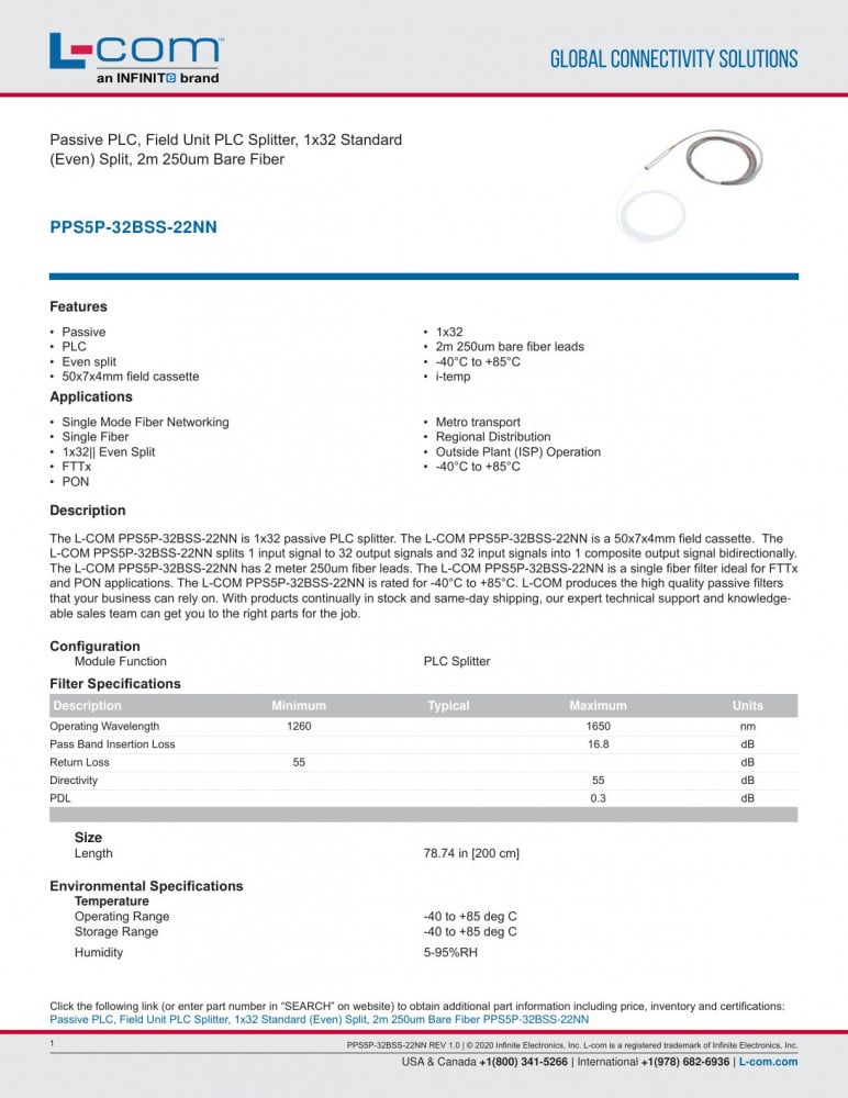 PPS5P-32BSS-22NN product document page 1