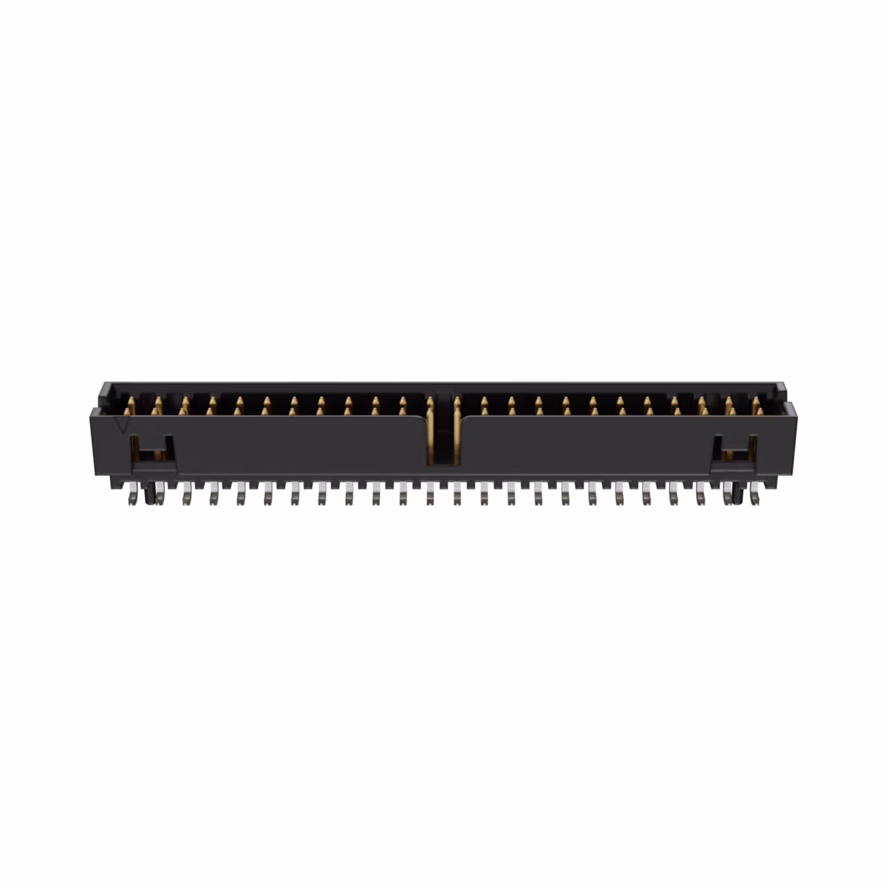 2.00mm Pitch, Milli-Grid PCB Header, Dual Row, Vertical, Surface Mount, Shrouded, 48 Circuits, 0.38µm Gold (Au) Plating, Dual Side Slots, Dual Friction Locks, Center Polarization, with Pegs, Tube for sale