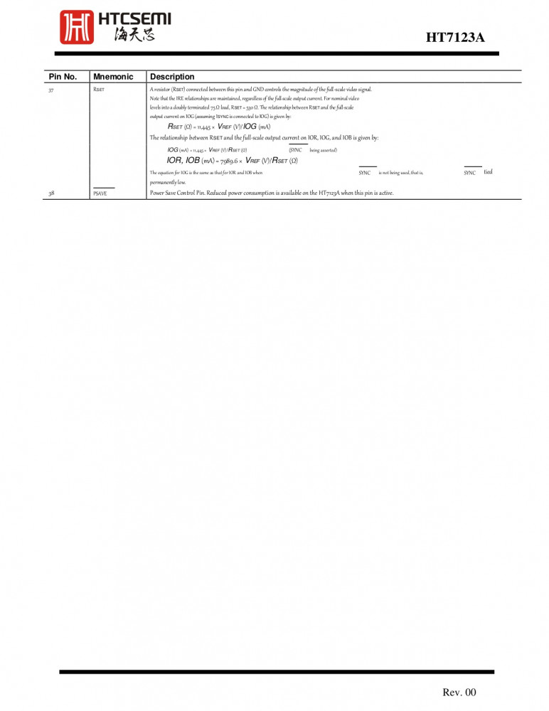 HT7123A datasheet page 10