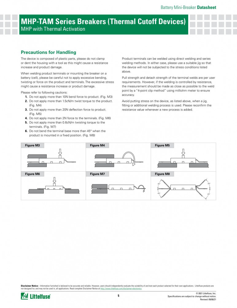 Littelfuse MHP-TAM technical document page 5