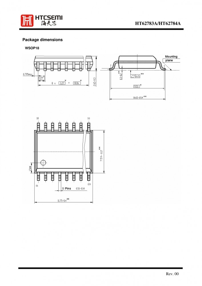 HT62783A datasheet page 8