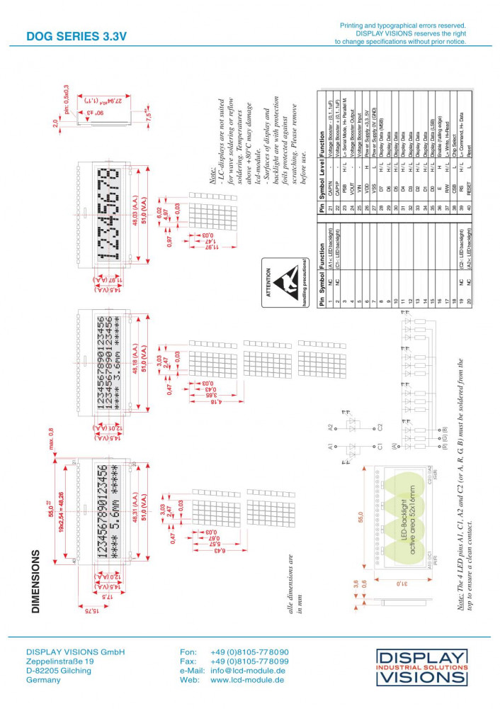 EA LED55X31-RGB technical document page 8