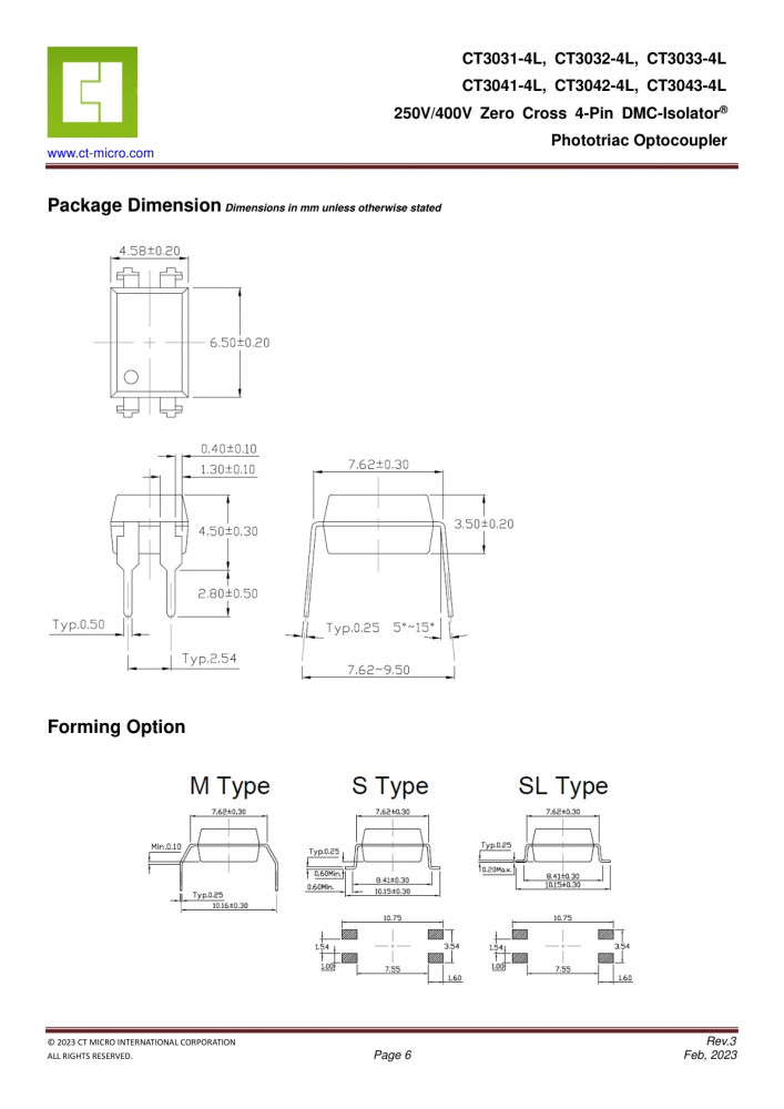 CT3031-4L datasheet page 6