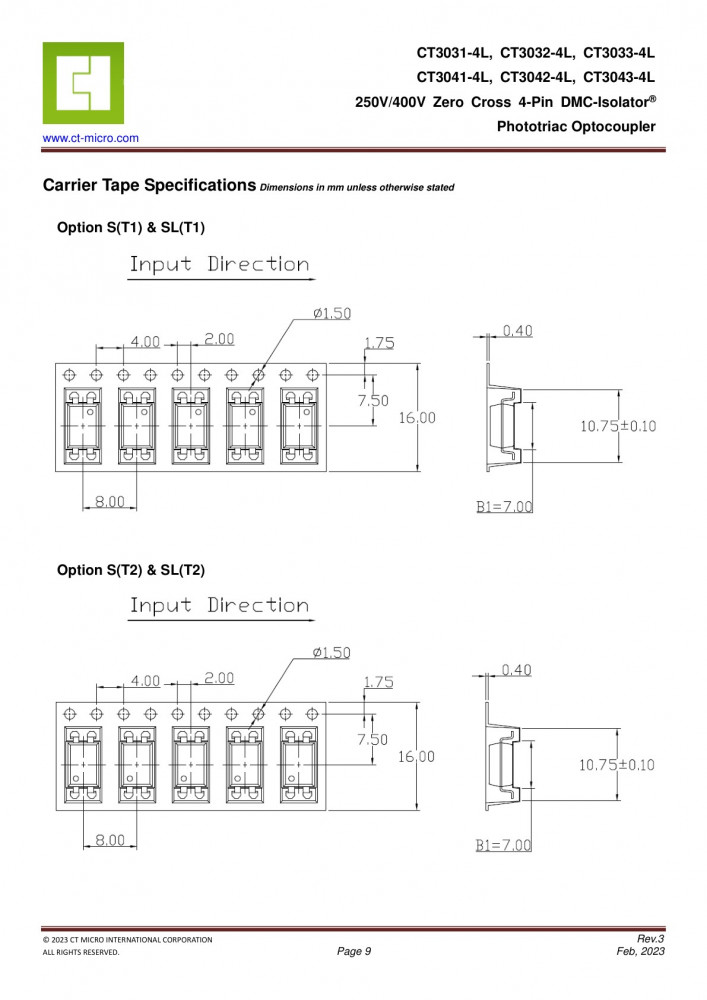 CT3031-4L datasheet page 9