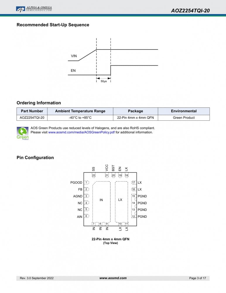 AOZ2254TQI-20 datasheet page 3